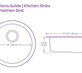 Kitchen Sink Dimensions and Guidelines (with Drawings) | Upgradedhome.com
