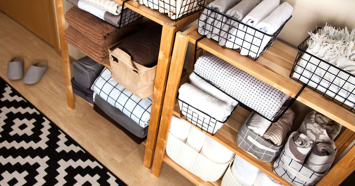 How To Store Linens Without A Closet Upgradedhome How To Store Linens Without A Closet Upgradedhome